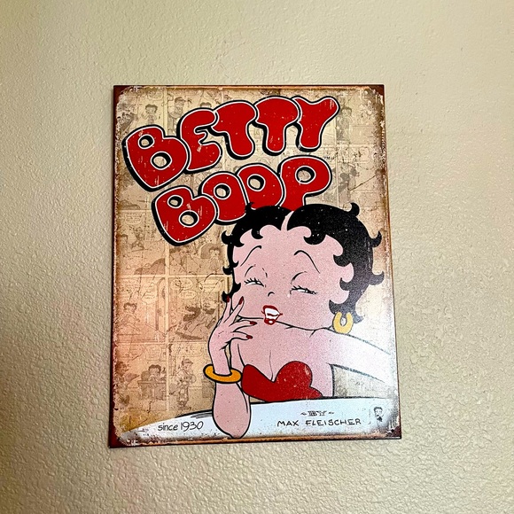 Art | Betty Boop Metal Sign | Poshmark